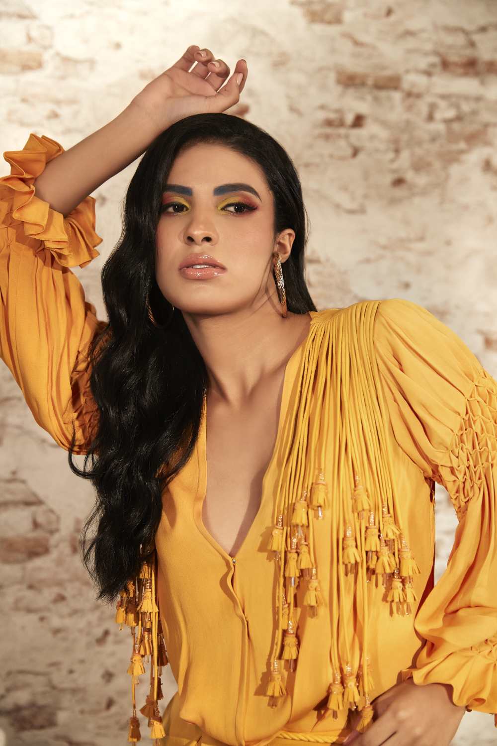 Babita Malkani Studio Presents Yellow Jumpsuit Avalable Exclusively At FEI