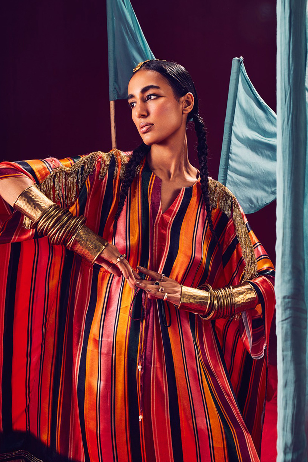 Chandra Multi Color Kaftan