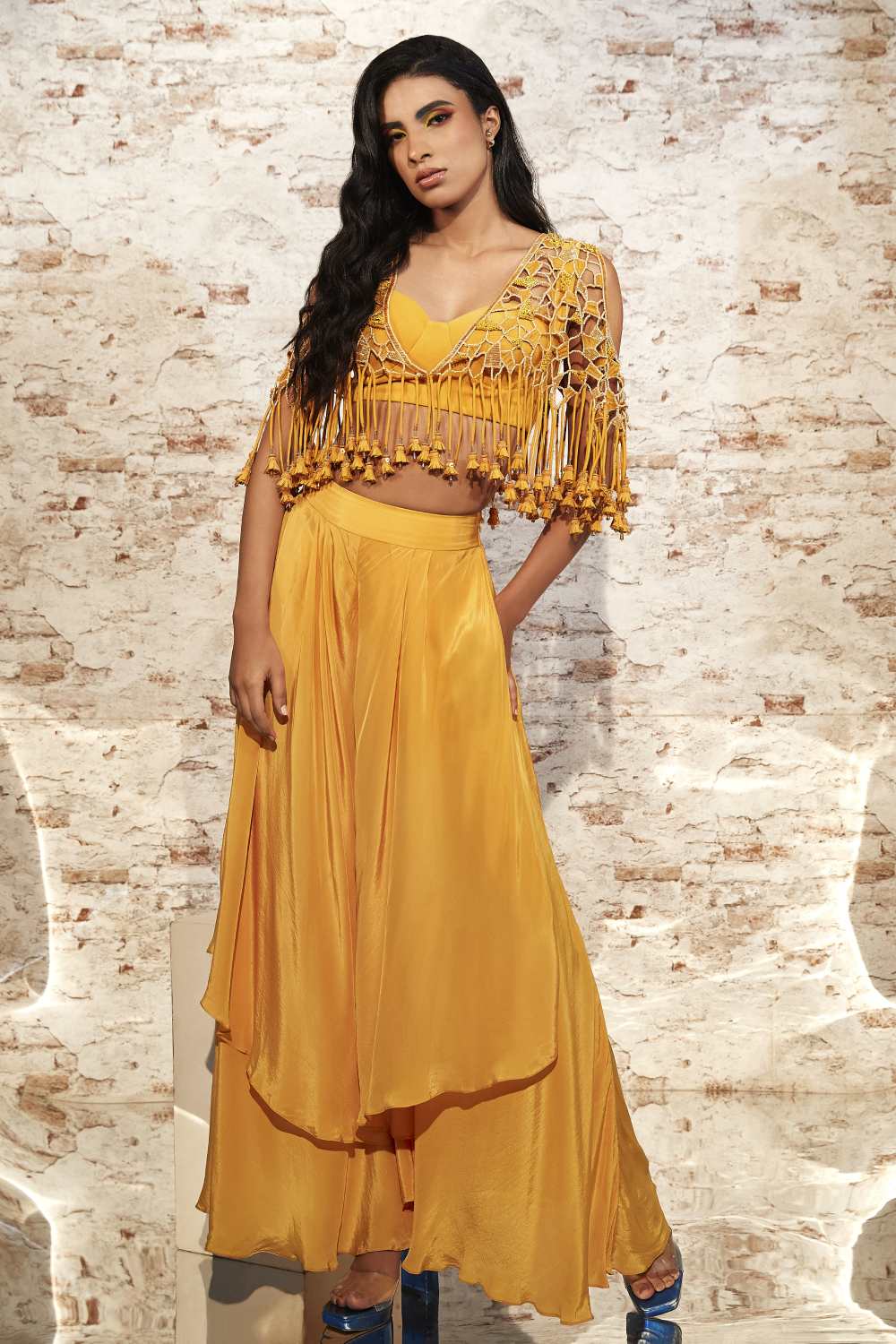 Babita Malkani Studio Presents Yellow Co-Ord Set Avalable Exclusively At FEI